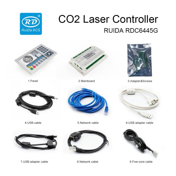 Quality RDC6445G CO2 Laser Controller with User Friendly Interface 5 Inch Color Screen for sale