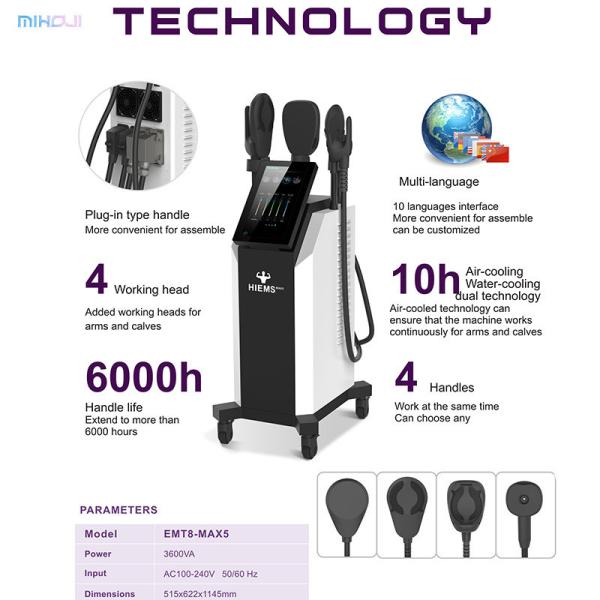 Quality EMS EMT Technology Electronic Muscle Building Machine For Slimming And Toning for sale
