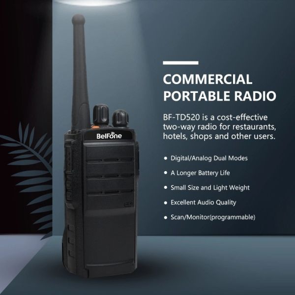 Quality 7.4V Digital UHF VHF Dmr Portable Radio Wireless Long Range Walkie Talkie for sale