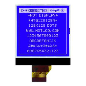 Quality 128X128 Chip On Glass LCD , UC1617S Monochrome Graphic LCD Display HTG128128A for sale