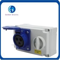 Quality Customized Request 16A 32A 3p 5p Industrial Receptacle and Switch with Interlock for sale