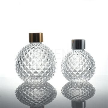 Quality Cylinder Transparent Glass Diffuser Bottle 200ml Aromatherapy Oil Bottle for sale