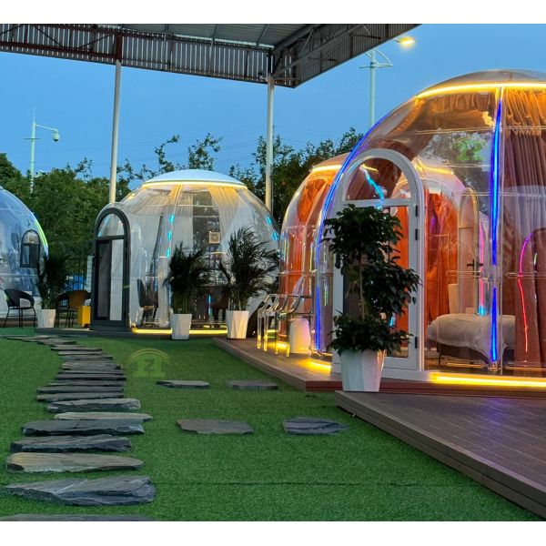 Quality Full House Monolithic Prefab Hotel Dome Tent Prefabricated Bubble Houses for Comfortable Home Living for sale