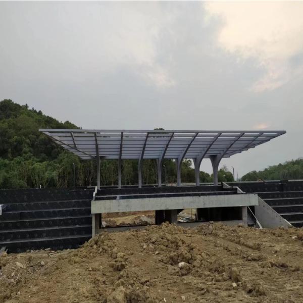 Quality Pitched Steel Portal Frame Roof Lack Of Symmetric Steel Structure for sale