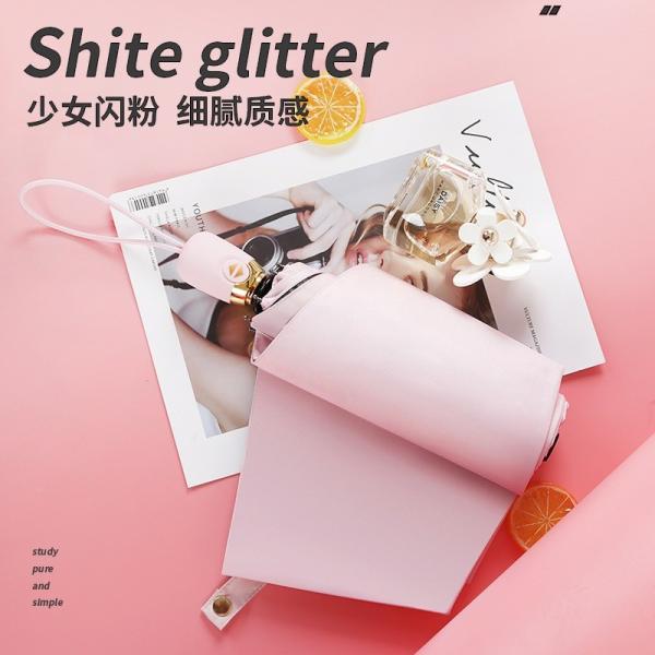 Quality Japanese Small Fresh Three Fold Vinyl Advertising Umbrella with Customized Color for sale