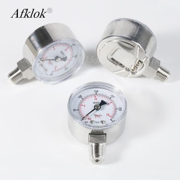 Quality Industrial Oil Pressure Gauges 1/4 Thread Type 0-300psi Range for Precise for sale