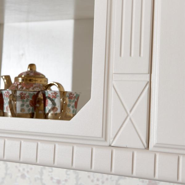Quality Real Solid Wood Stock Cabinets North Europe Classic All Paint Solid Wood Modular for sale