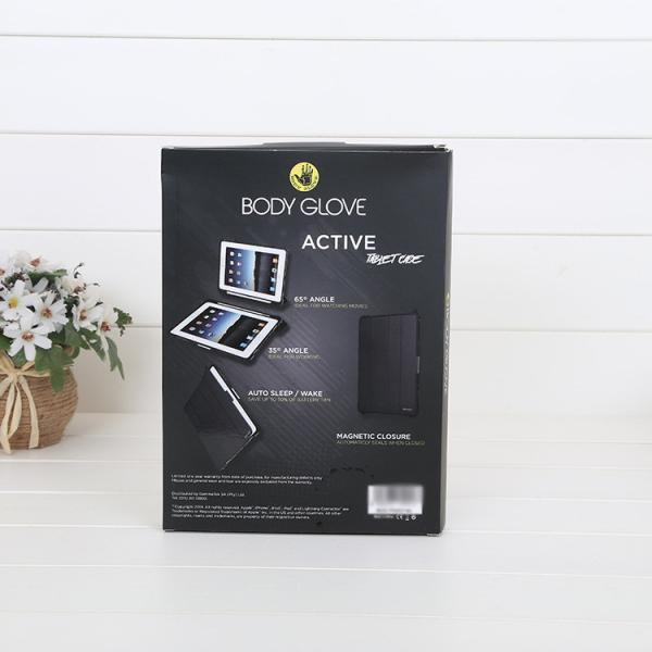 Quality Window Black Card Electronic Product Box Folding CMYK 4 Color Offset Printing for sale