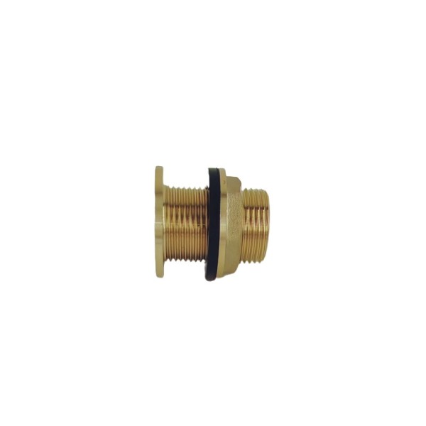 Quality 1 inch Brass Pipe Fittings 16 bar With Locknut And Rubber Ring for sale