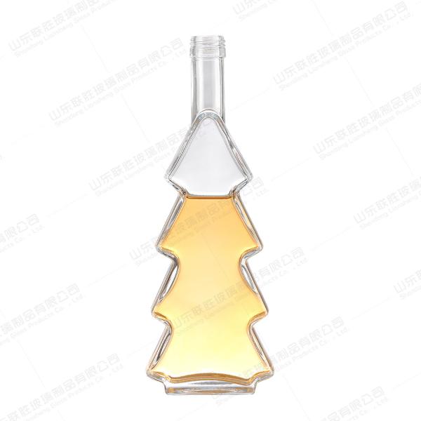 Quality Custom Size Accepted Clear Triangle Shape Glass Crystal Whisky Bottle Packaging for sale