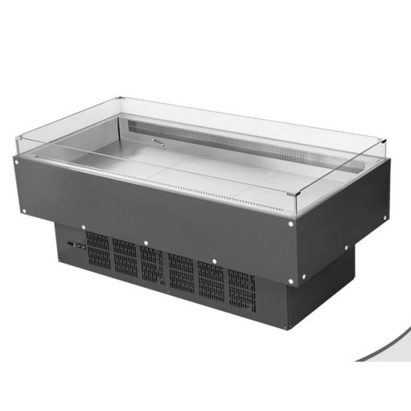 Quality Supermarket Open Stainless Steel Fish Display Freezer for sale
