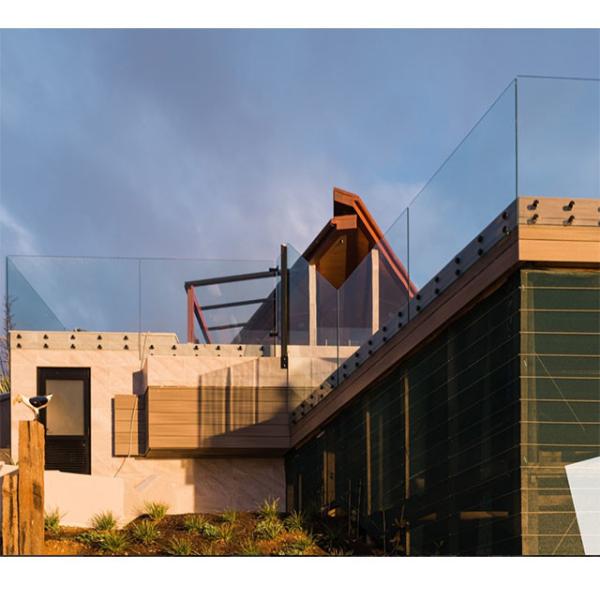 Quality Modern Aluminium Glass Handrail With 8mm - 17.5mm Glass for sale