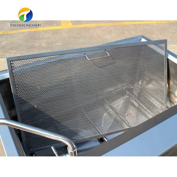 Quality Industrial Single Bubble Fruit And Vegetable Washing Machine 300KG/H for sale