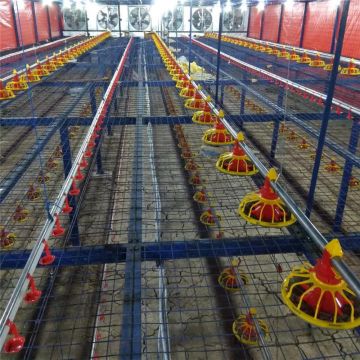 Quality Yellow Red Broiler Feed Pan Poultry Farming Equipment Custom for sale