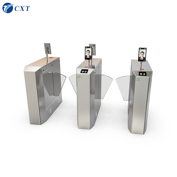 Quality YW120 Durable Flap Barrier Gate with QR Code Face Recognition Brushless Motor for sale