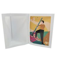 Quality 5 1/8 x7 inch Paper Photo Frame Wallet Style for Picture Frame Photo Insert for sale