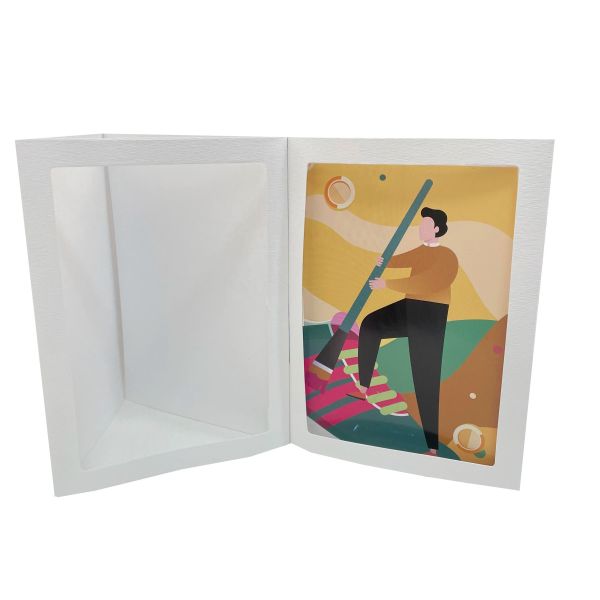 Quality 5 1/8 x7 inch Paper Photo Frame Wallet Style for Picture Frame Photo Insert Exhibition for sale