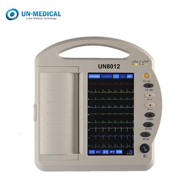 Quality 4.3 Inch 12 Lead ECG Monitor Hospital Rechargeable Li Battery Powered for sale