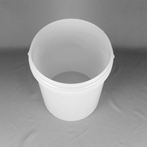 Quality 20L White Plastic Paint Bucket with Screen Printing for sale
