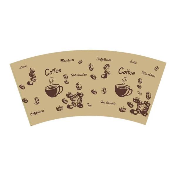 Quality 150ML Flexo Printed Paper Cup Fan 100% Degradable Material for sale