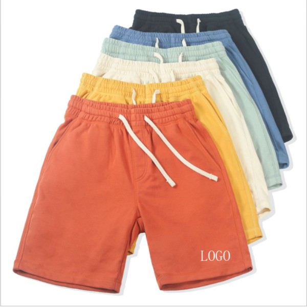 Quality Fabric Casual Custom Men Shorts 100% Cotton Outdoor Shorts Printing Embroidery Logo Sports Trousers Summer Gym Shorts Canvas for sale