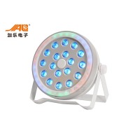 Quality 8 channel 18 Watt DJ Stage Lights RGB 3 In 1 LED Flat Par for sale