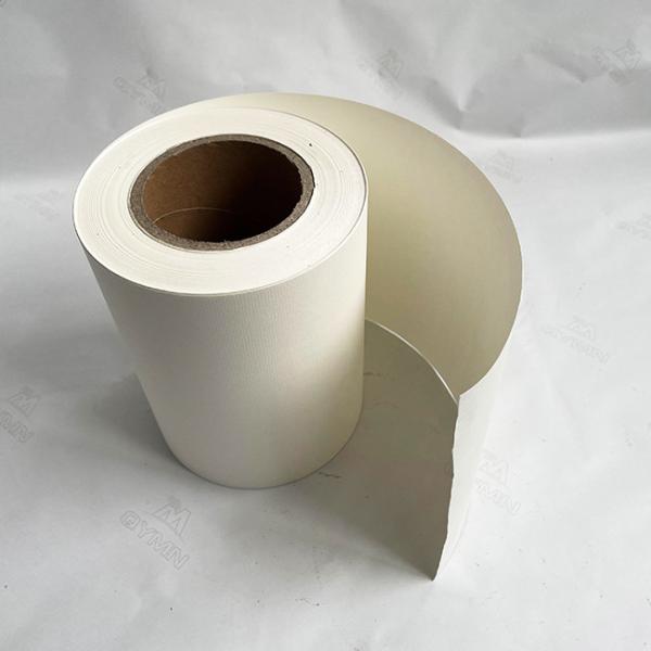 Quality 120G Semi Gloss Paper Low Temperature Label with 80G White Glassine Paper for sale