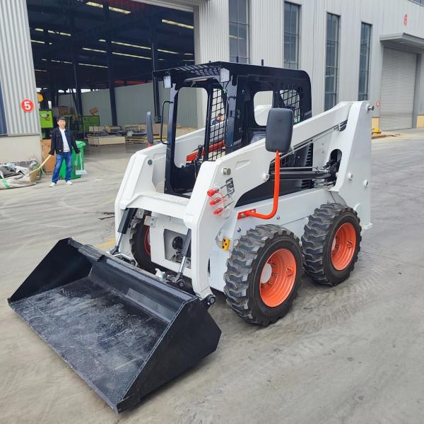 Quality Front Discharge Mini Skid Steer Loader with 4 Cylinders and Full Assistive for sale