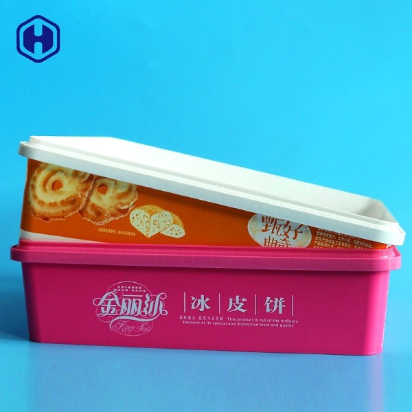 Quality Microwavable IML Box Small Square Plastic Containers Heat Resistant for sale