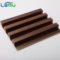 Quality Slat Interiored Nano PVC Wood Effect Indoor Fluted Wall Panel for Interior for sale