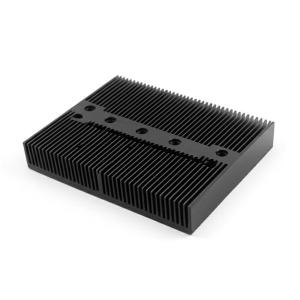 Quality Skived Fin Heat Sink 10-200mm Black Anodized Aluminum for Electronics for sale