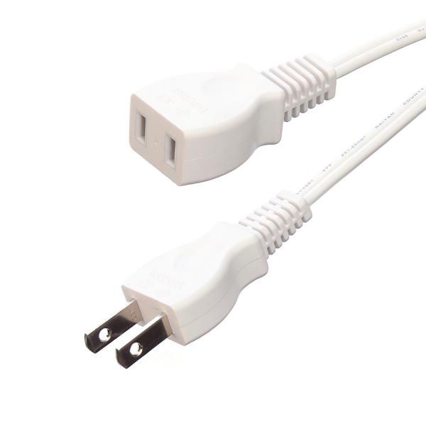 Quality 2 Pin VFF 2X1.25mm2 Japan PSE Standard Power Cable Laptop Extention Cord with Oxygen Free Bared Stranded Copper Conductor for sale