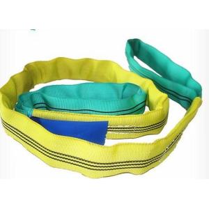 Quality Heavy Duty Flat Polyester Woven Eye To Eye Sling Safety Factor 5 To 1 for sale