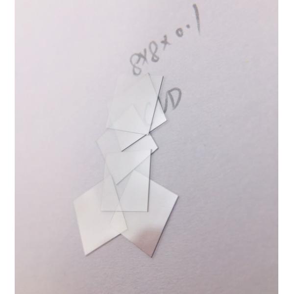 Quality Semiconductor Single Crystal Substrate CVD Diamond IIA Ultra Thin 100 Micron Thick for sale