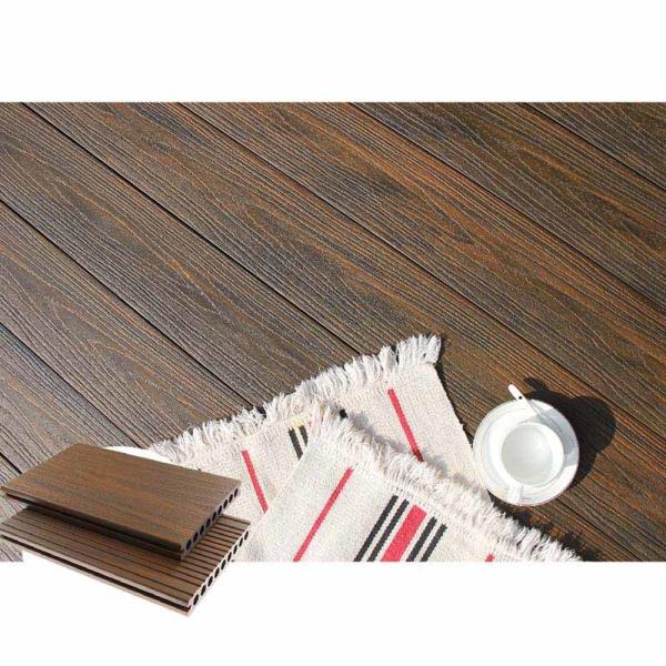 Quality Waterproof Capped Composite Decking Boards Walnut For Park High Strength 12ft for sale