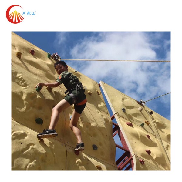Quality Waterproof Auto Belay Kids Climbing Wall Outdoor CE Approved For Trampoline Park for sale