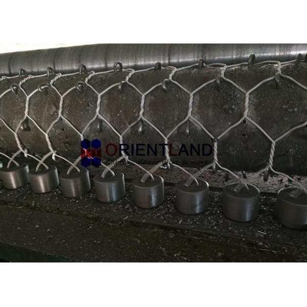 Quality Five Twisted Pvc Coated Gabion Baskets , River Control Gabion Basket Anti Erosion for sale