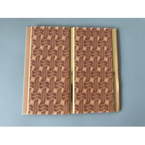 Quality 8 Inch Commercial Kitchen Plastic Wall Panel Brown Knitting Groove Design for sale