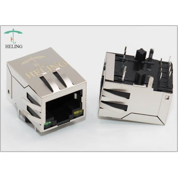 Quality 8P8C RJ45 Female Jack With 100M / 1000M Base -T Magnetics For LAN Adapter / Switches for sale