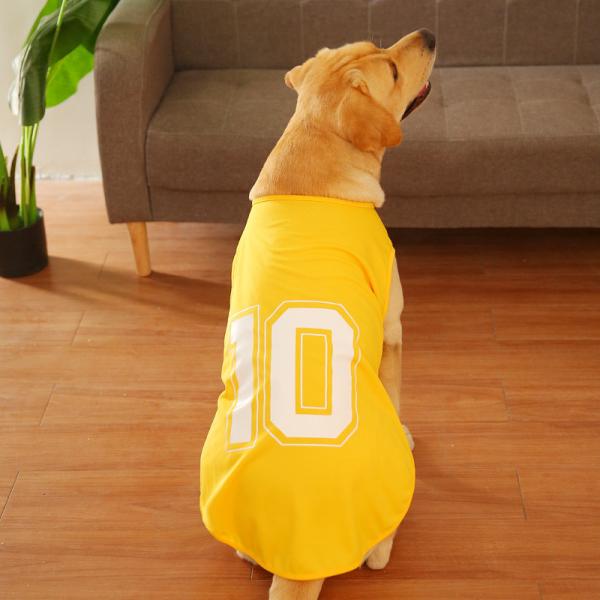 Quality Summer Premium Large Dog Clothes Thin Vest Jersey Pet Clothes for sale