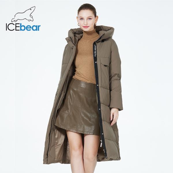 Quality Polyester Elegant Long Down Jacket Size 42 Long Winter Jackets For Women Comfort for sale