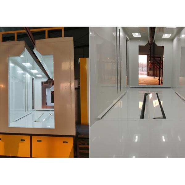 Quality Automatic Recycling PP Large Powder Coating Booth High Efficient for sale
