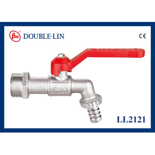 Quality Aluminium Handle Reduced Flow Brass Ball Bibcock for sale