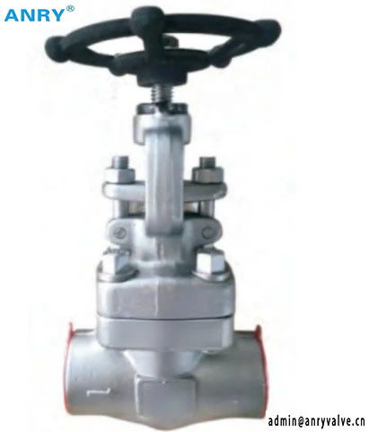 Quality 800Lb Forged Steel  F304 Body Trim No.12 Stellite 6 Overlay Disc Globe Valve for sale