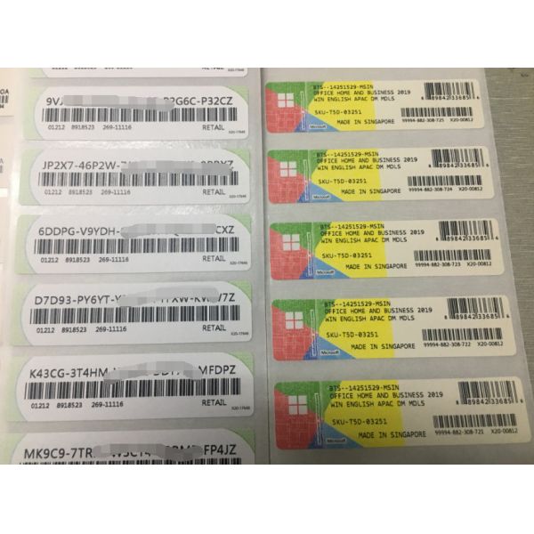 Microsoft Office - Office Sticker Home And Business 2019 Pc/Mac 1Pc ...