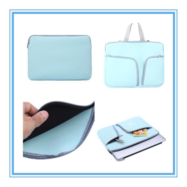 Quality Neoprene Notebook Sleeve Bag 13 Inch Laptop Sleeve With Pocket for sale