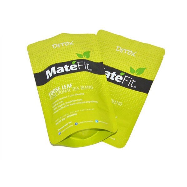 Quality Custom Printed Mylar Zip Lock Aluminum Foil Zipper Stand Up Plastic Bag For Tea Packaging Bag for sale