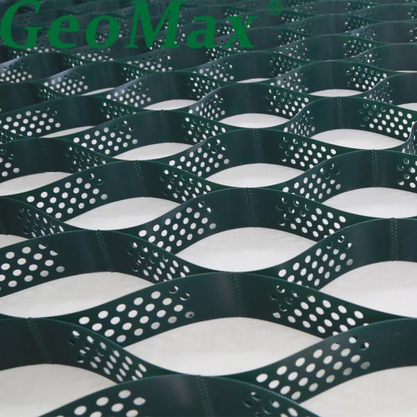 Quality 14.2kN/m Textured Perforated Geocell 25kN/m Tensile Strength Slope Protection for sale