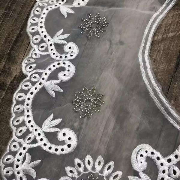 Quality Lace Fabric Embroidery Hanfu Accessories Three-dimensional Embroidery Cloud for sale