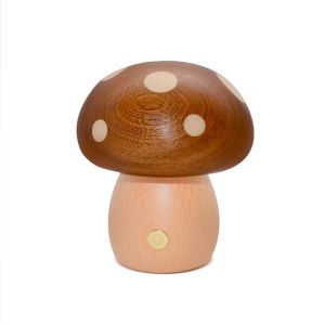 Quality Illuminate Your Space with Our Decorative Wooden Mushroom Lamp for a Natural for sale